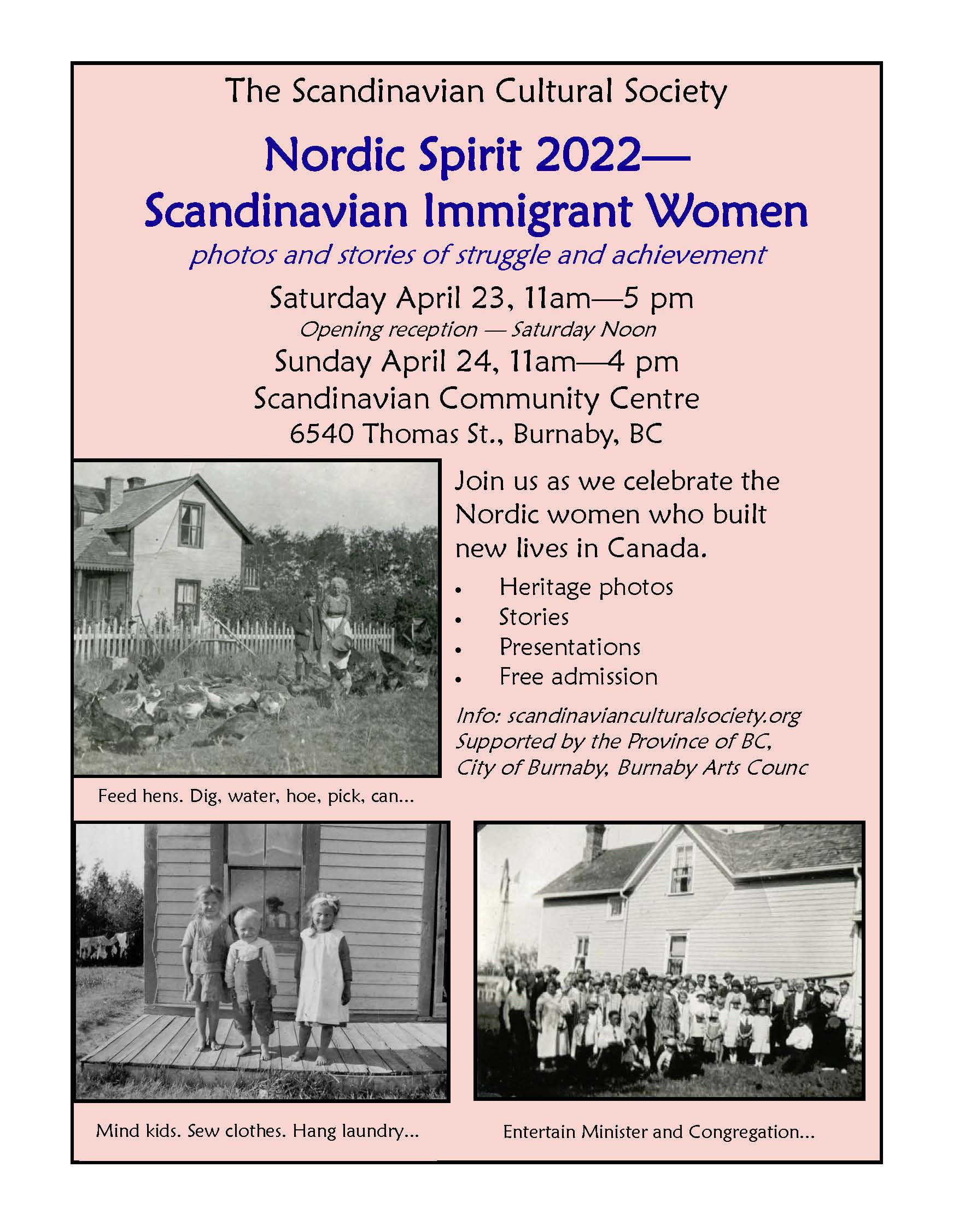 Nordic Spirit Festival 2022 - Scandinavian Immigrant Women ...