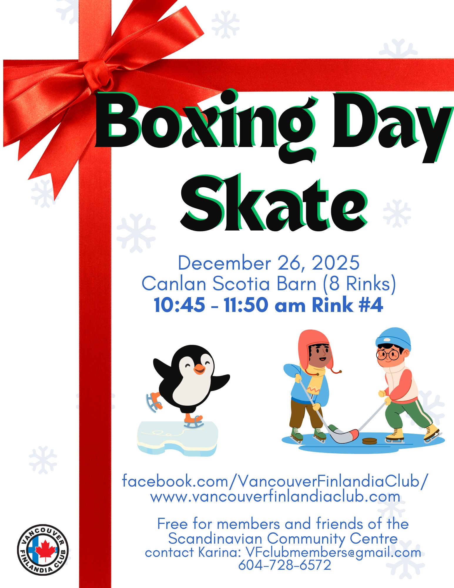 Boxing Day Skate! • Scandinavian Community Centre